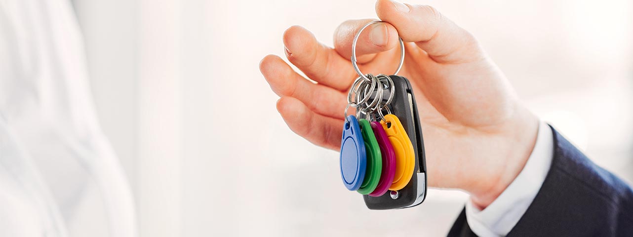Banner Keyfobs RFID Schlüsselanhänger S — All About Cards